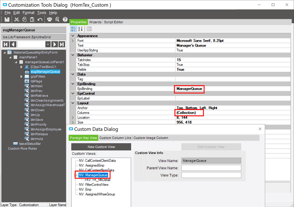 Adding a field to Material Queue Manager and Material Request Queue - Epicor ERP 10 - Epicor ...