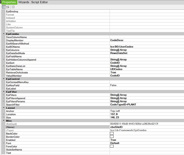 ComboBox - UD Table or User Codes - Epicor ERP 10 - Epicor User Help Forum