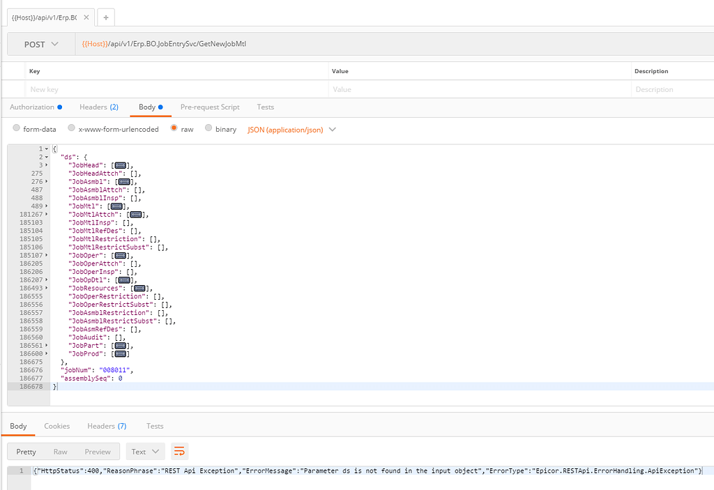 REST API Error - Epicor ERP 10 - Epicor User Help Forum