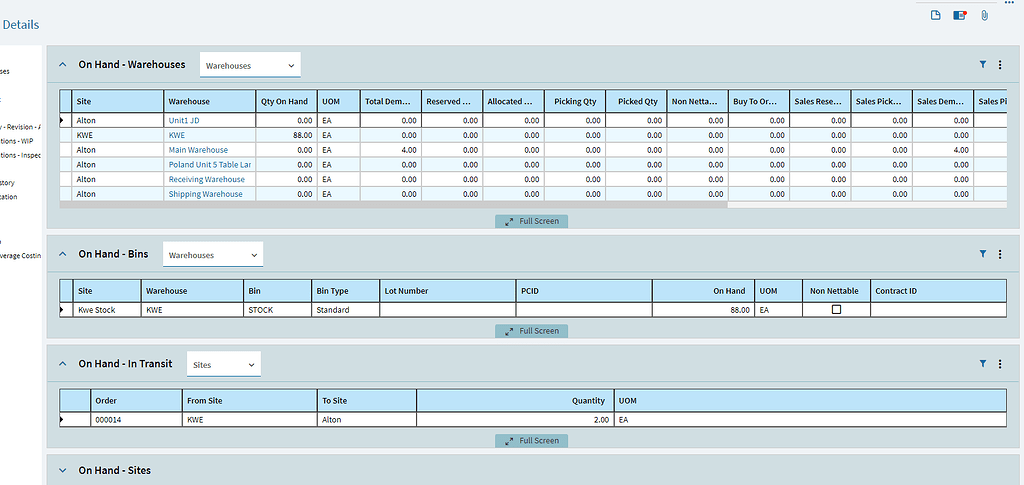 Kinetic Part Tracker Test - Kinetic ERP - Epicor User Help Forum