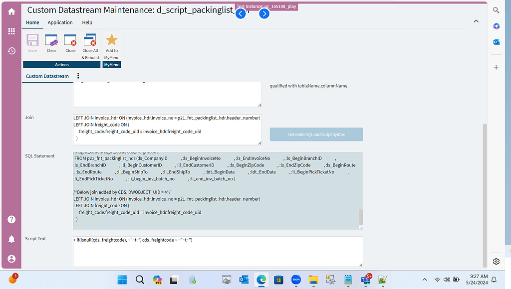 Adding Freight Code To Packing List Form Prophet 21 Epicor User