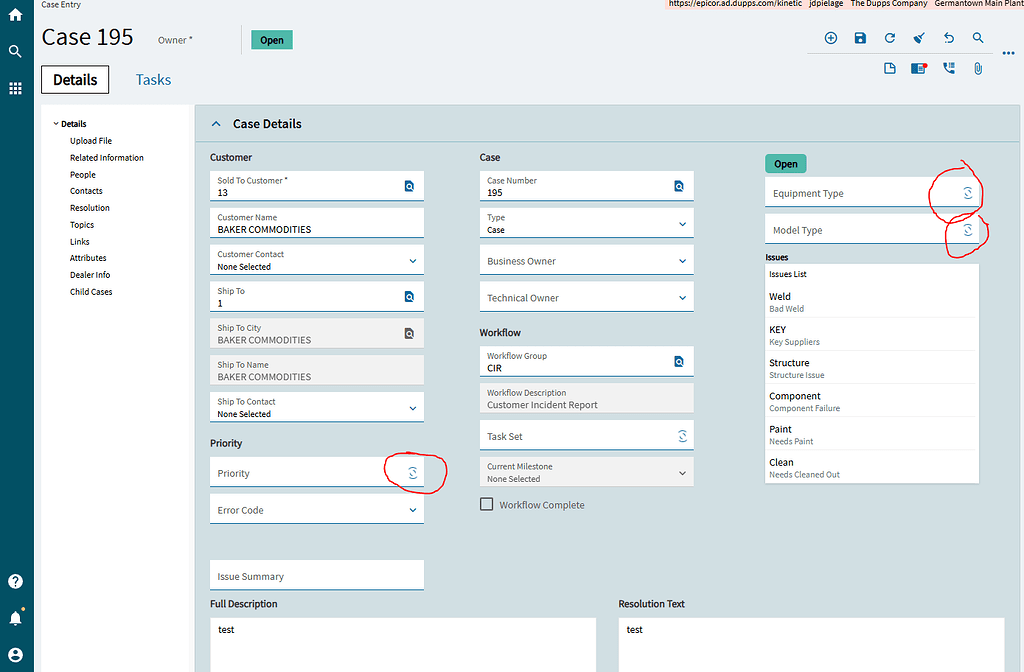 Kinetic form doesn't fully load when opened via "Open with" from ...