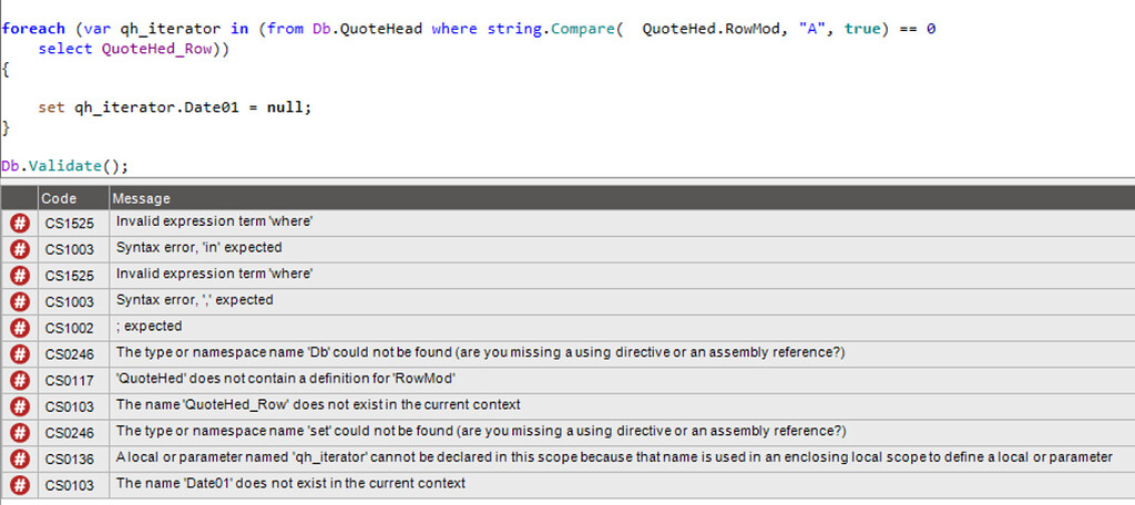 Connecting TempTables to Db.Tables - Epicor ERP 10 - Epicor User Help Forum