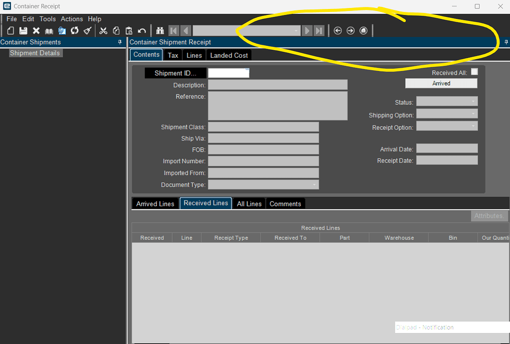Container Receipt Entry - Kinetic - Kinetic ERP - Epicor User Help Forum