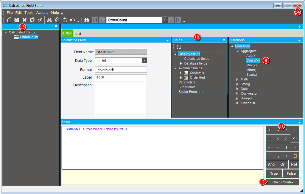 Scalar function in BAQ Designer Calculate Field Editor - Kinetic ERP - Epicor User Help Forum