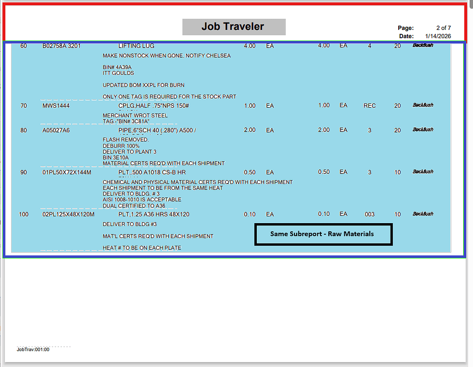 Job Traveler Report - Header Issues - Kinetic ERP - Epicor User Help Forum