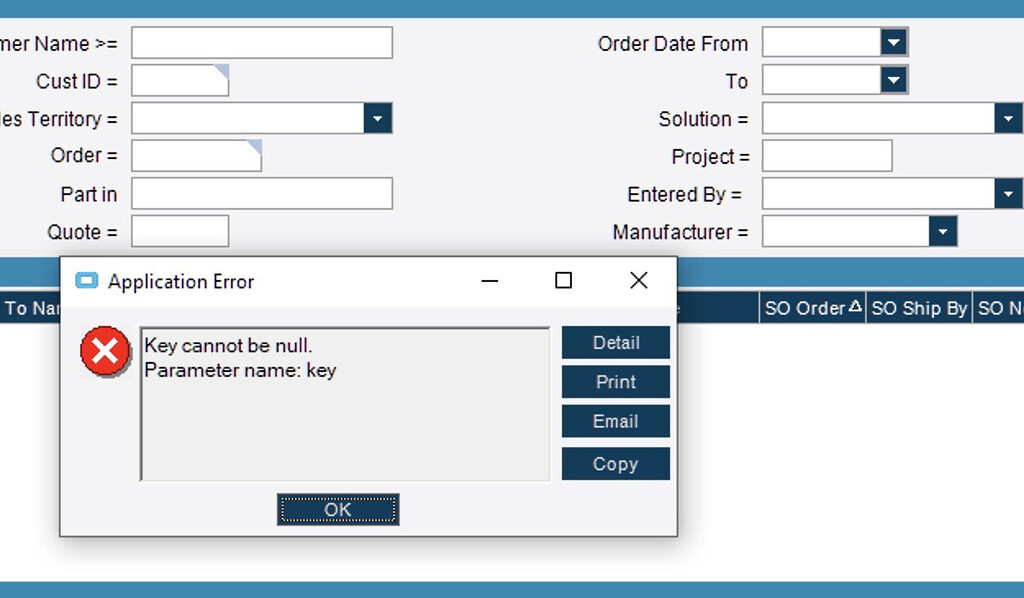 Dashboard tracker Quick Search - Epicor ERP 10 - Epicor User Help Forum