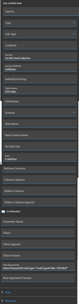 UD Field Combo Box clear entry - Kinetic ERP - Epicor User Help Forum
