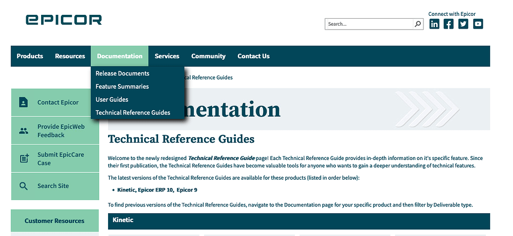 Epicor Users Guide/Manual - Kinetic ERP - Epicor User Help Forum