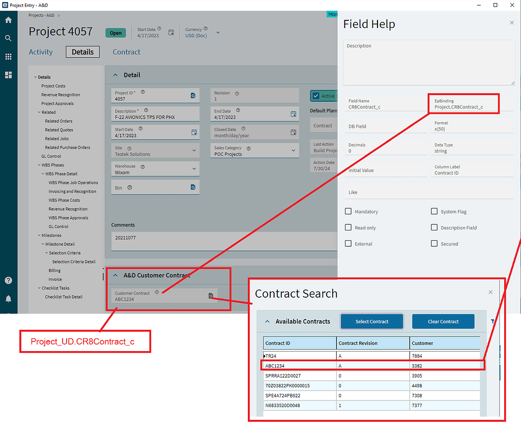 Need to Create Right Click Open With on the Contract Entry field - Kinetic ERP - Epicor User ...