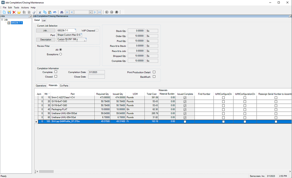 Automatic Backflush material quanity off by tiny amounts? - Kinetic ERP ...