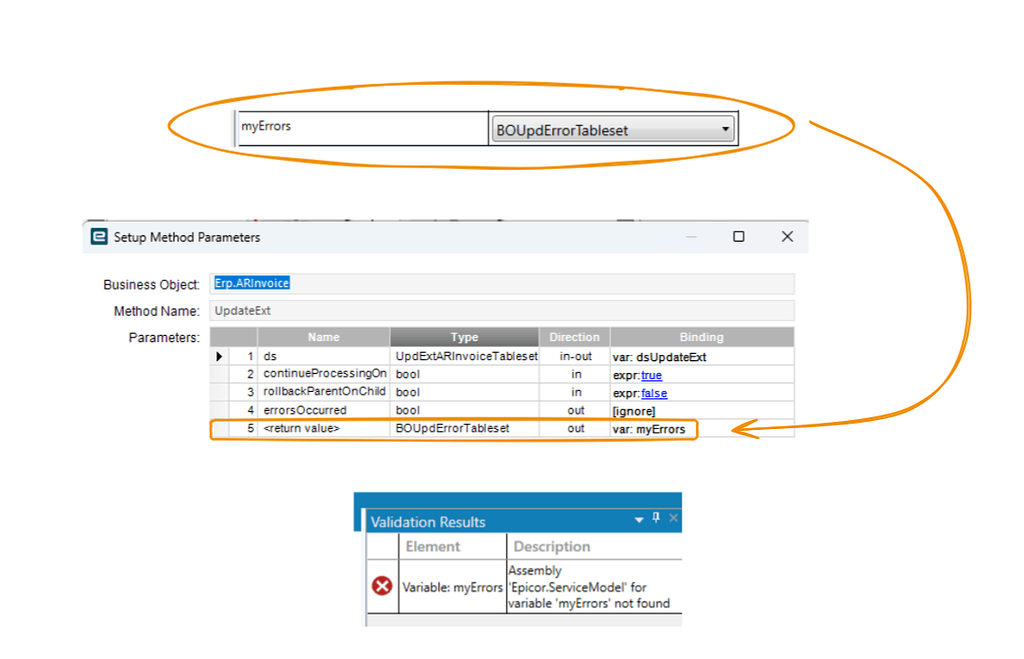 BO method error tableset - Kinetic ERP - Epicor User Help Forum