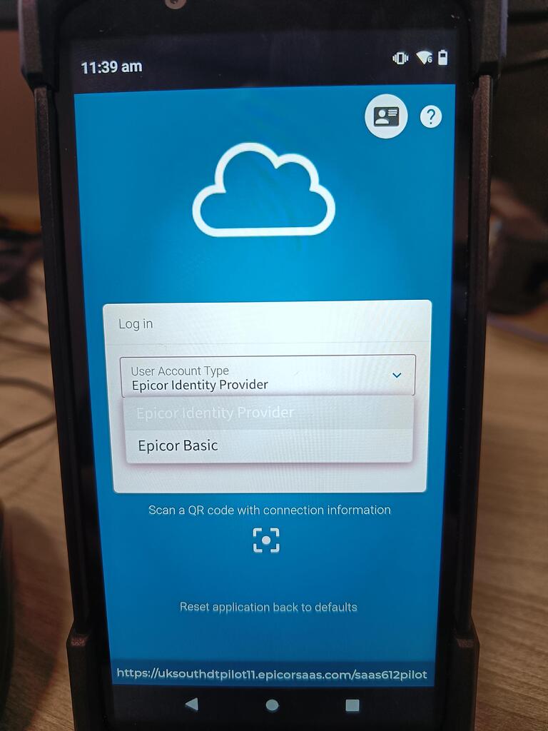 Scanner Login - Kinetic ERP - Epicor User Help Forum