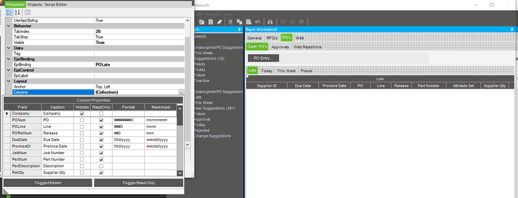 Show Arrived quantity on Buyer Workbench - Kinetic ERP - Epicor User ...