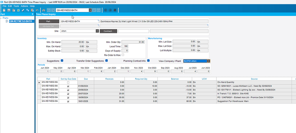 PO Suggestions Not Making Sense - Epicor ERP 10 - Epicor User Help Forum