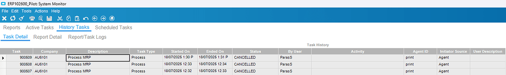 API call to run MRP process for only one part - Epicor ERP 10 - Epicor ...