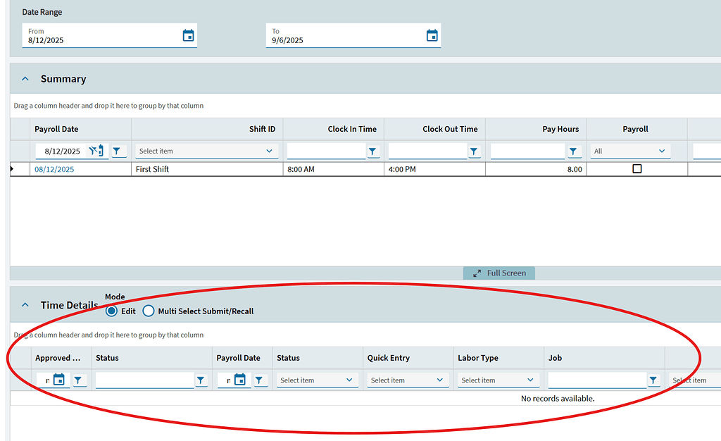 Time Entry bug(?) in newest version of Cloud (Pilot) - Kinetic ERP ...