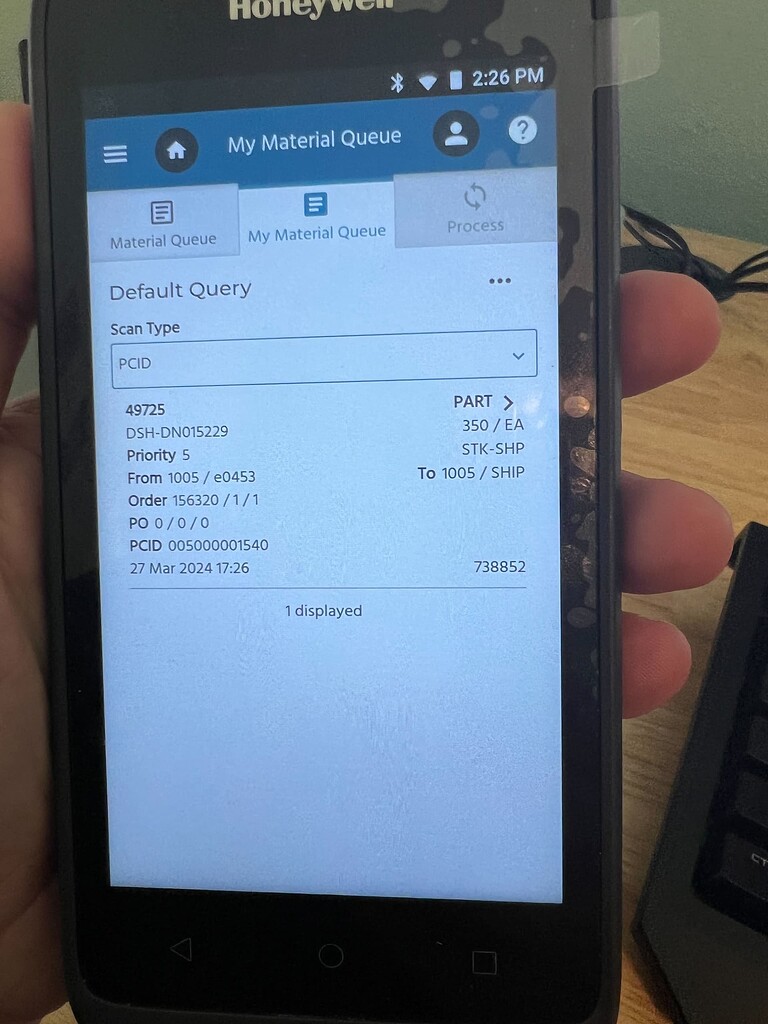 EMWW PCID Material Queue Processing Scan Validation - Kinetic ERP ...
