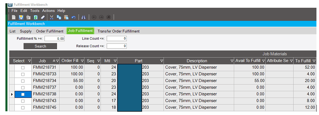 Job Fulfillment Workbench - Allocate a Partial Quantity? - Kinetic ERP ...
