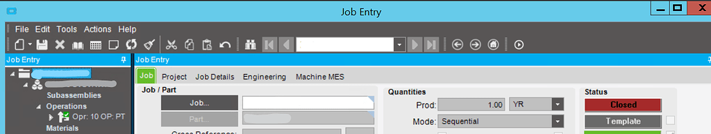 Job Entry Operation automatically set as Completed - Epicor ERP 10 ...