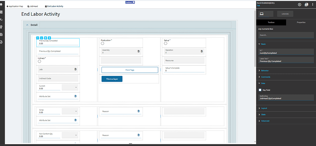Adding JobHead column to End Activity Entry Kinetic MES - Kinetic ERP ...