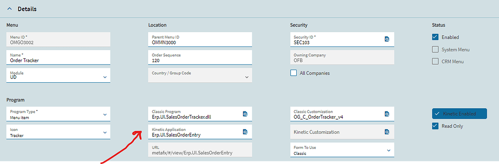 Kinetic (web) Entry vs Trackers - How to Setup to Customize Tracker ...