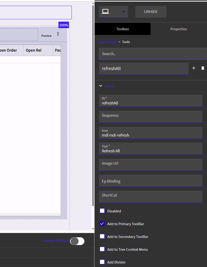 Tool icon won't show as a toolbar icon - Kinetic ERP - Epicor User Help Forum