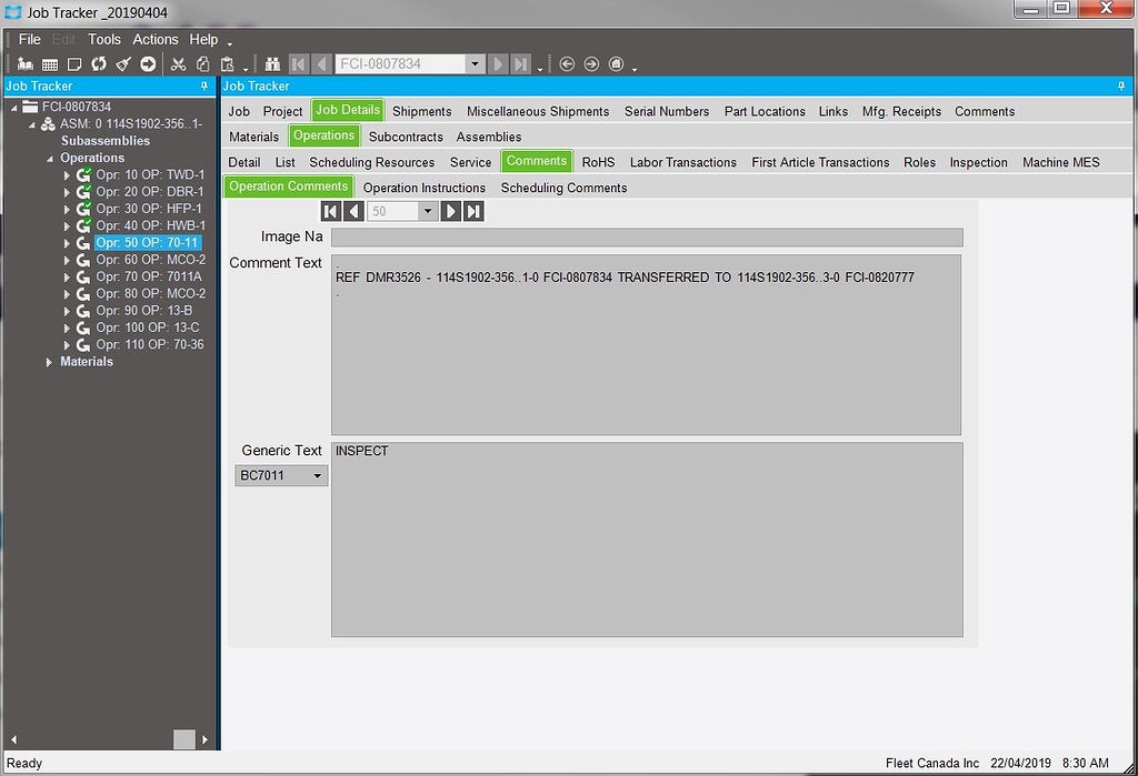 Job Tracker customization -- call via menu distorts tab text box layout ...