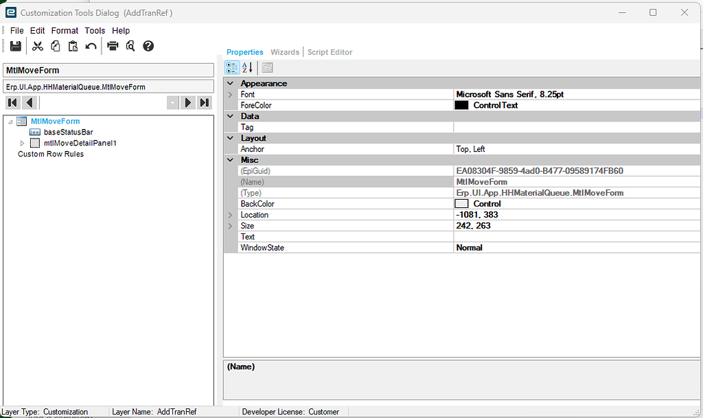 Issues adding Customization to HH menu item - Kinetic ERP - Epicor User ...