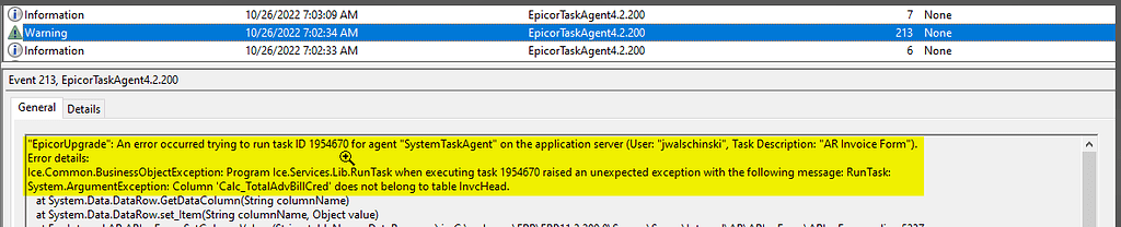 Missing Report Data Def calc fields fix 2022.2 - Kinetic ERP - Epicor ...