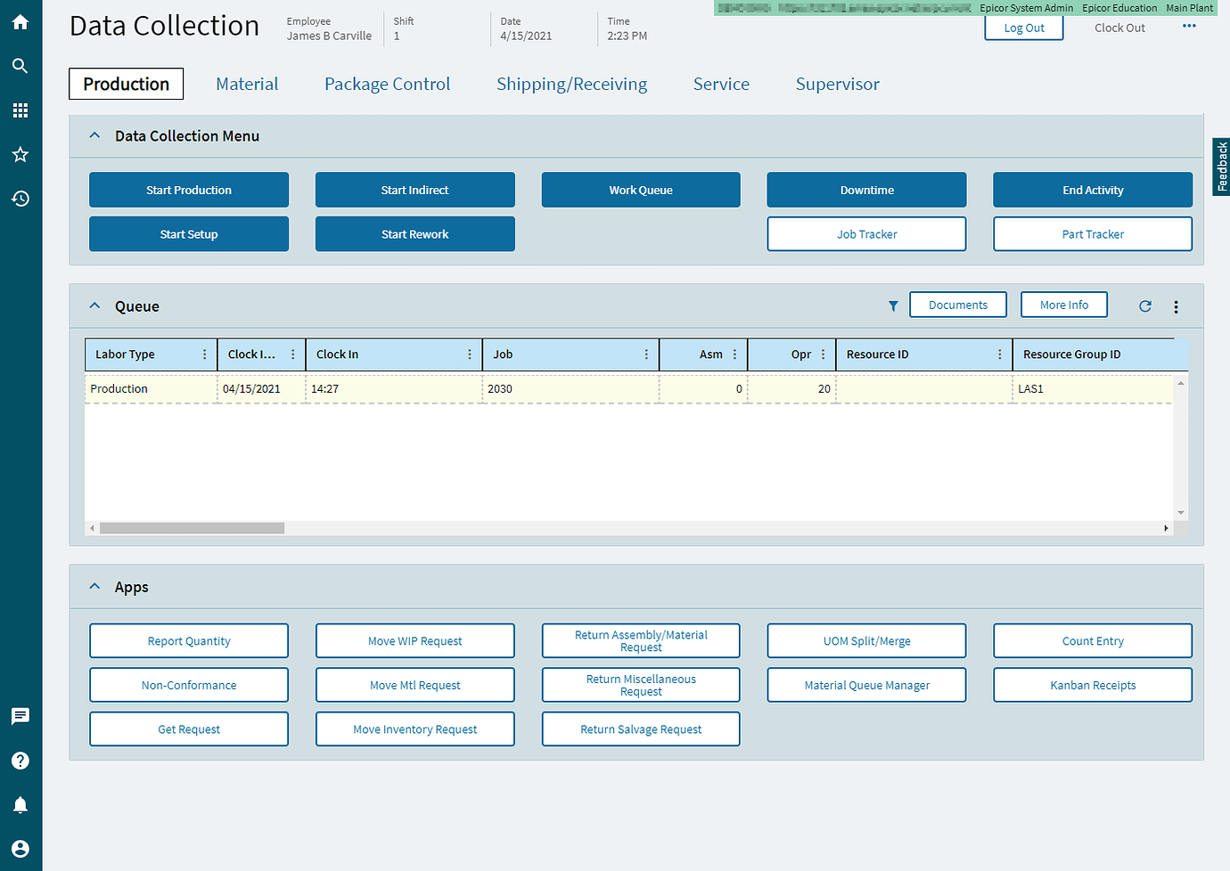 Data Collection App - Kinetic ERP - Epicor User Help Forum