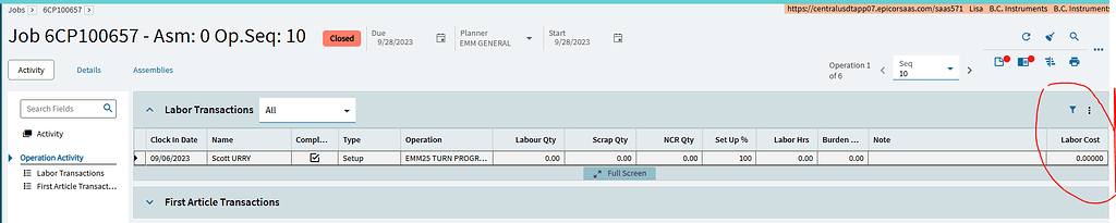 MES/Job Tracker location to apply a layer - Kinetic ERP - Epicor User ...