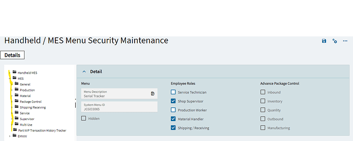 Account Security Settings are Controlling Employee Access in MES ...