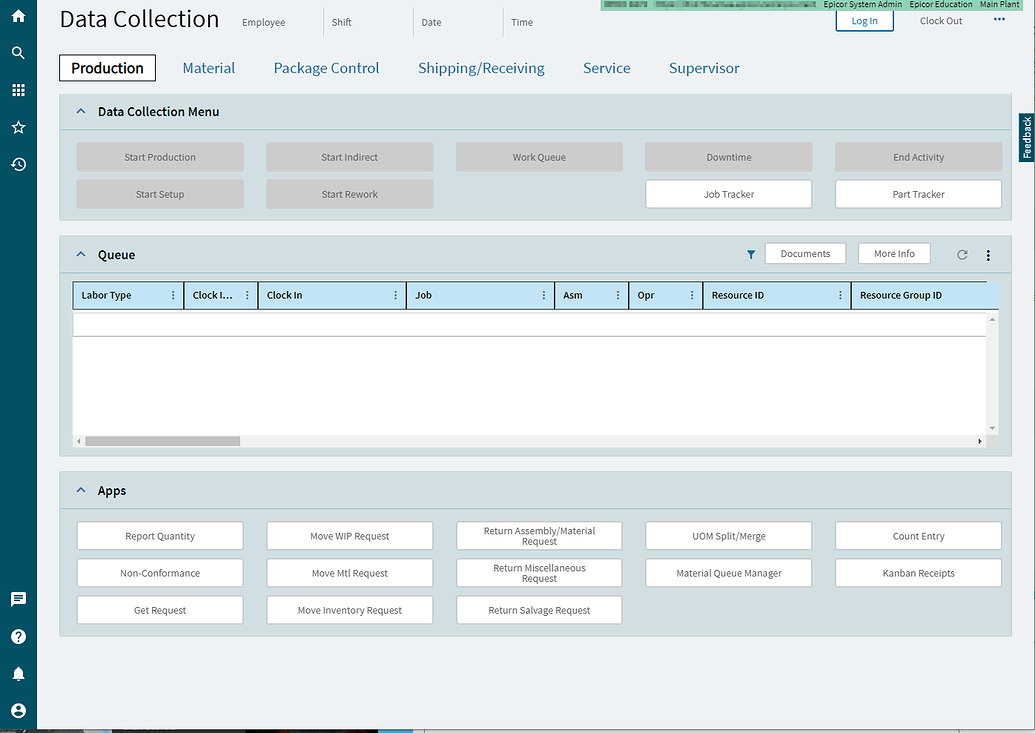 Data Collection App - Kinetic ERP - Epicor User Help Forum