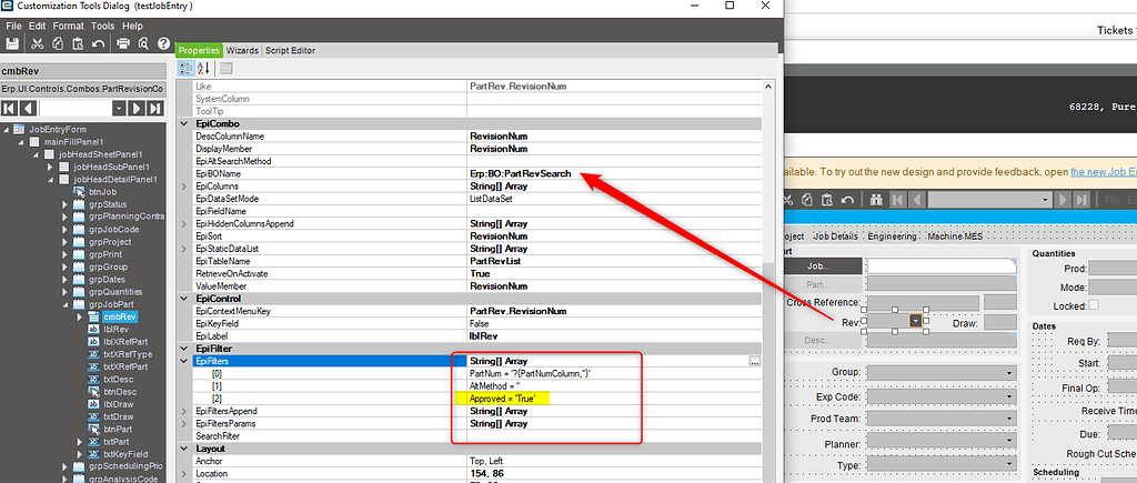 EpiFilter syntax for an EpiCombo - Kinetic ERP - Epicor User Help Forum