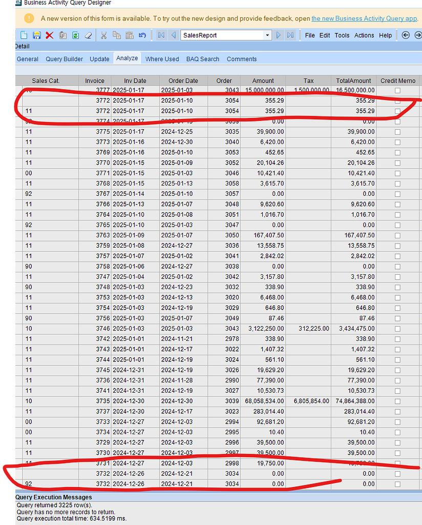 Only one line when Linking fields in OrderDtl to InvcHead in BAQ - Kinetic ERP - Epicor User ...