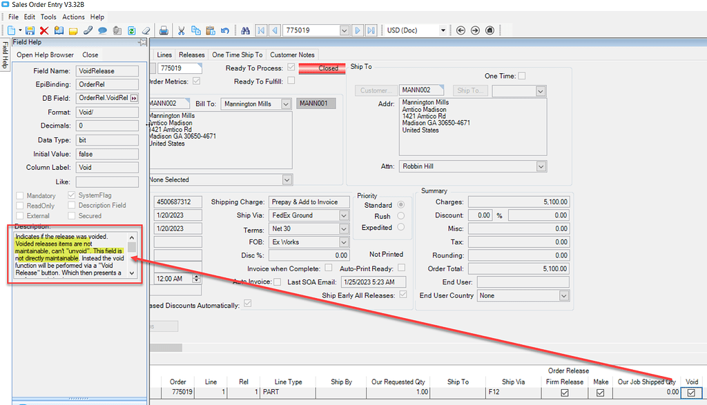 How to Void a Sales Order Release - Epicor ERP 10 - Epicor User Help Forum