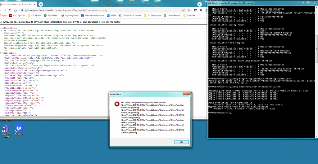 Kinetic in Azure connection issue on Win 7 machine - Kinetic ERP ...