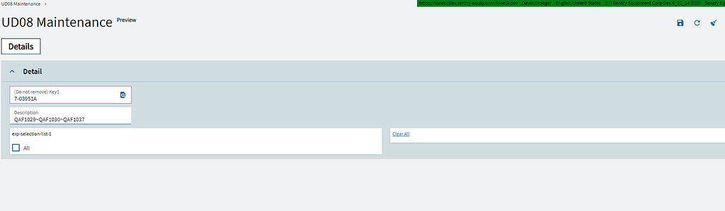 User Codes in Selection Lists - Kinetic ERP - Epicor User Help Forum