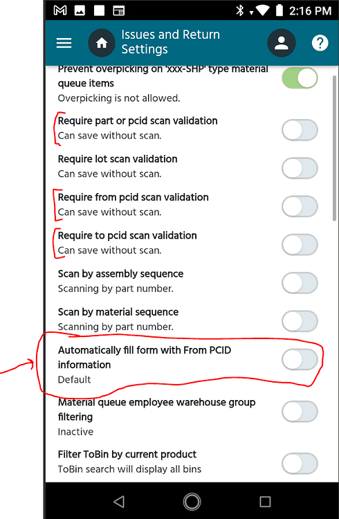EMWW PCID Material Queue Processing Scan Validation - Kinetic ERP ...