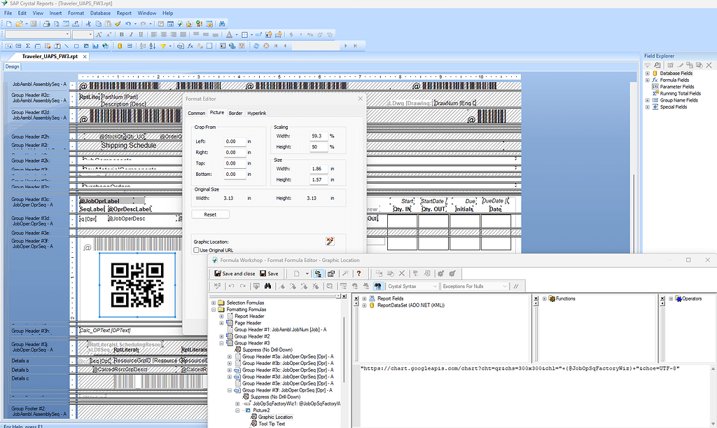 Crystal QR codes via dynamic URL - Kinetic ERP - Epicor User Help Forum