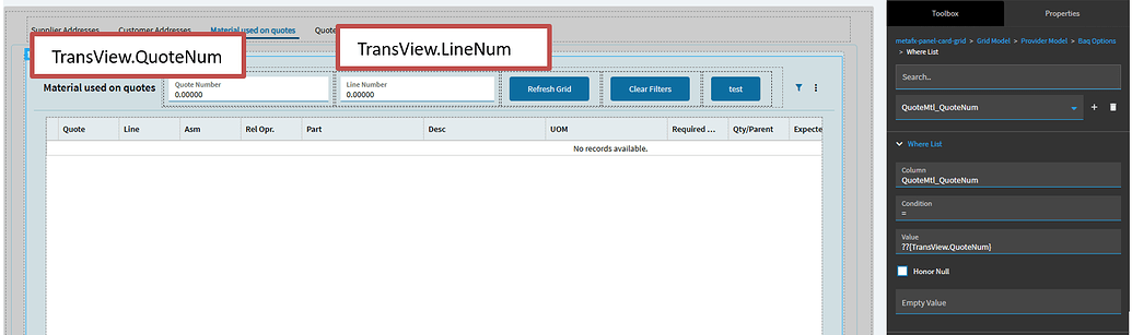 Application Studio, Refresh grid with button event - Kinetic ERP - Epicor User Help Forum