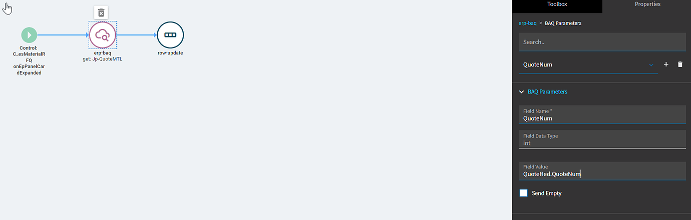 Application Studio passing Parameters to BAQ - #22 by Espa - Kinetic ERP - Epicor User Help Forum