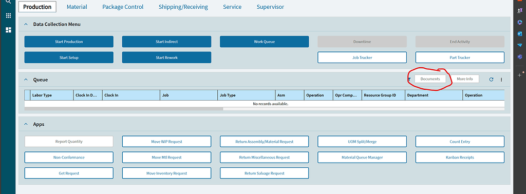 Data Collection (MES) and Documents - Kinetic ERP - Epicor User Help Forum