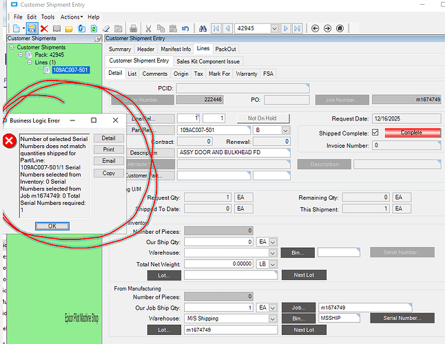 Make direct to order serialized/lot tracked - Epicor ERP 10 - Epicor ...
