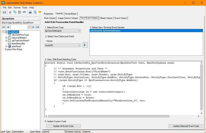 Added Custom Field To Table - Disabled by Internal Methods - Kinetic ...