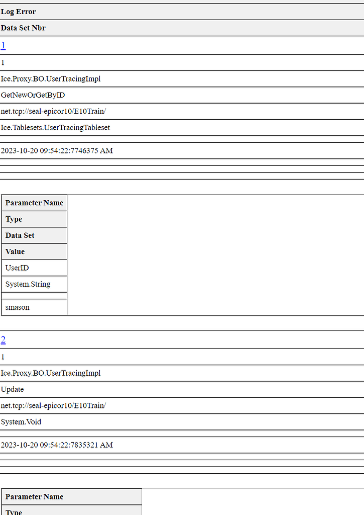 Trace Log Viewer - Epicor ERP 10 - Epicor User Help Forum