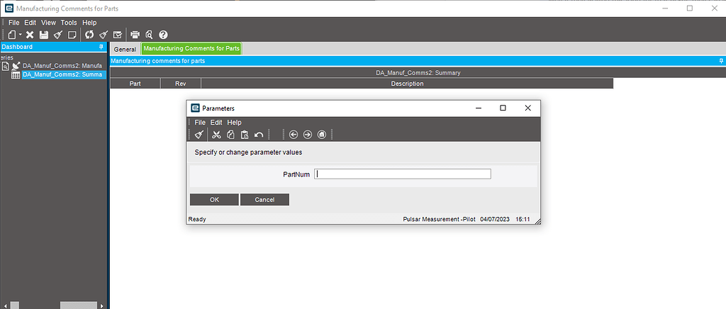 PartNum parameter not pulling into context menu dashboard - Epicor ERP ... PartNum parameter not pulling into context menu dashboard - Epicor ERP ...