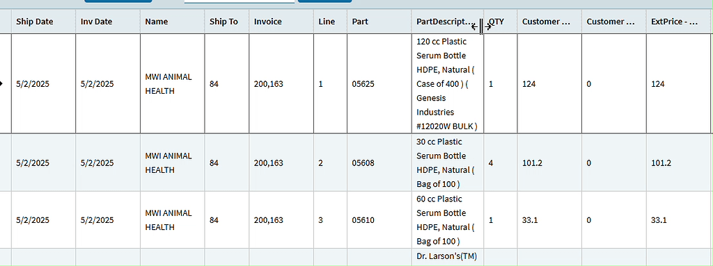BAQ Test Grid Auto Resize Row Height - Kinetic ERP - Epicor User Help Forum