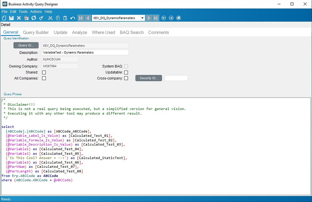 Dynamic Parameters Aka Adding Variables To Baqs Experts Corner